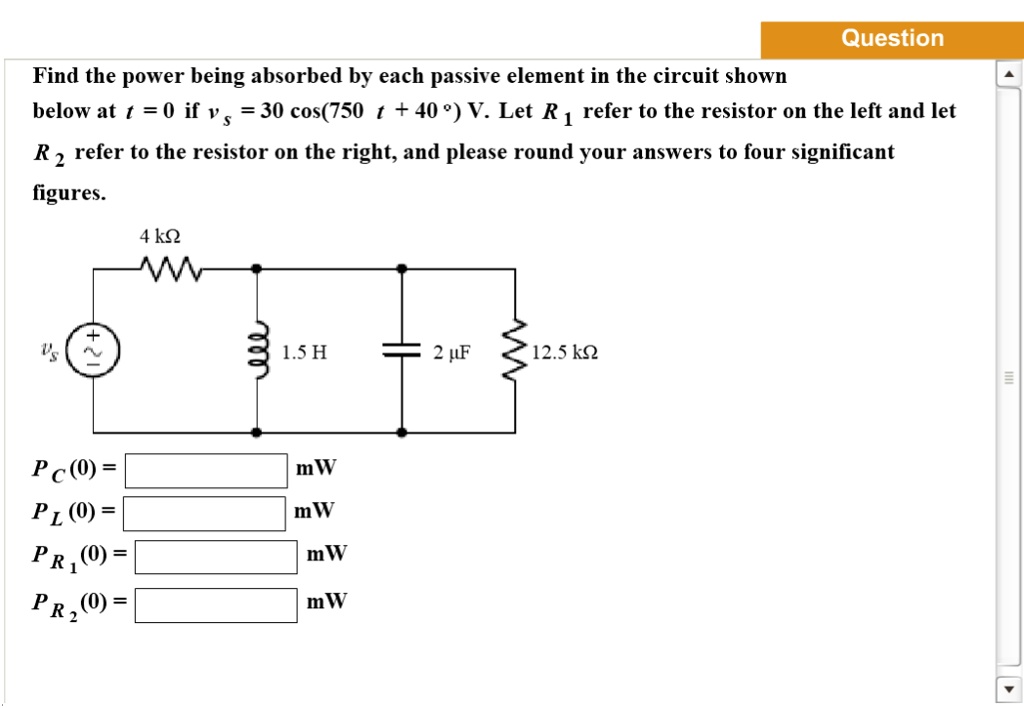 SOLVED: Please show all steps. Thank you. Question: Find the power ...