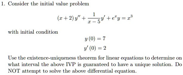 consider the initial value problem 2 2y 2 5v0y 7 with initial condition y 0 7 y 0 2 use the ...