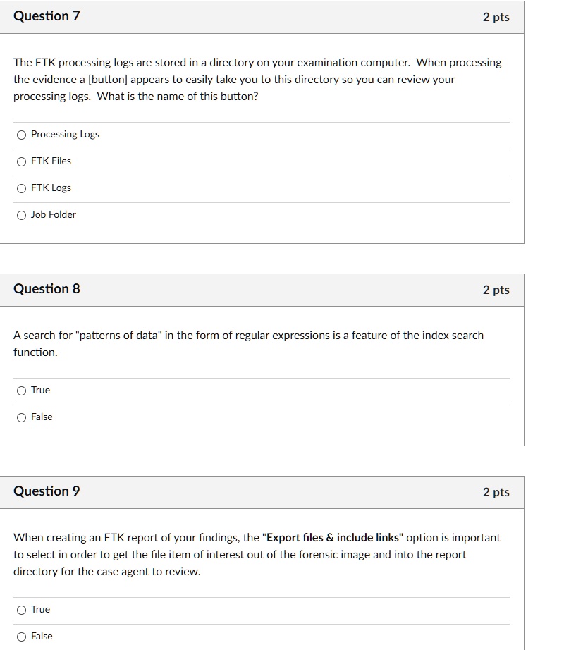 SOLVED: Text: Digital forensics help quick IT. The only FTK report ...
