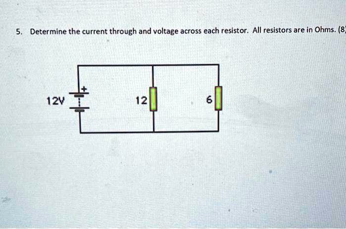 Solved Determine The Current Through And Voltage Across Each Resistor
