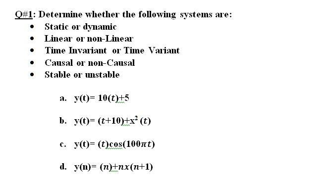 SOLVED: Please solve in detail and don't miss any important steps! Q#1: Determine whether the ...