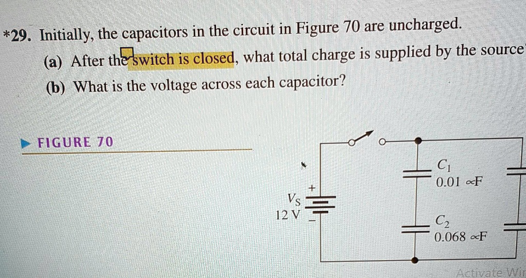 VIDEO solution: Initially, the capacitors in the circuit in Figure 70 are uncharged. After the ...