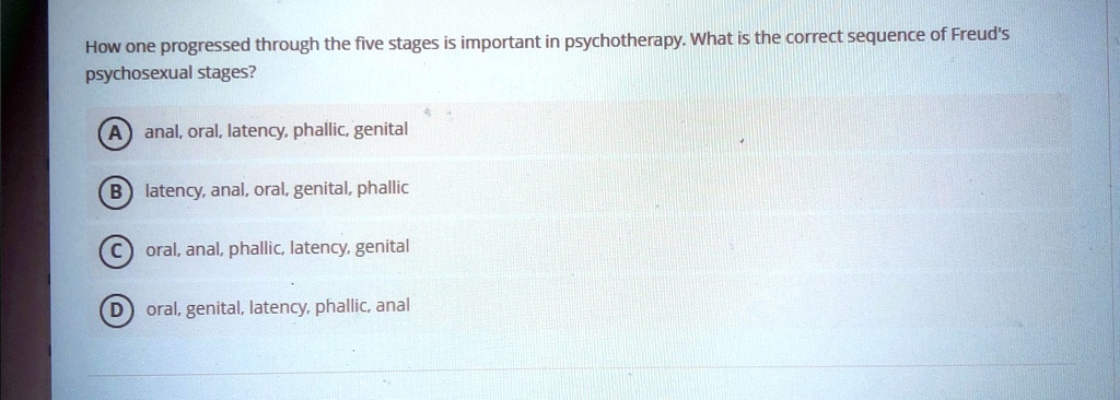 How one progressed through the five stages is important in ...