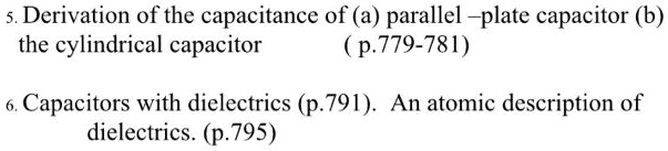 Solved Derivation Of The Capacitance Of Parallel Plate Capacitor B
