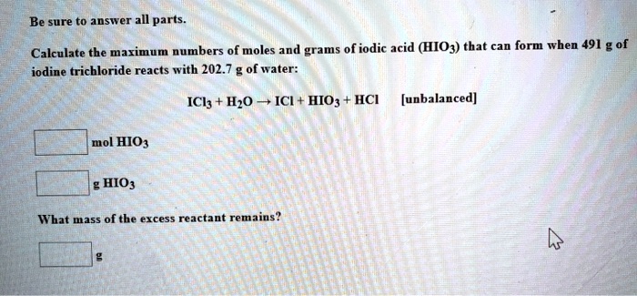 SOLVED: Be sure to answer all parts. Calculate the maximum numbers of ...