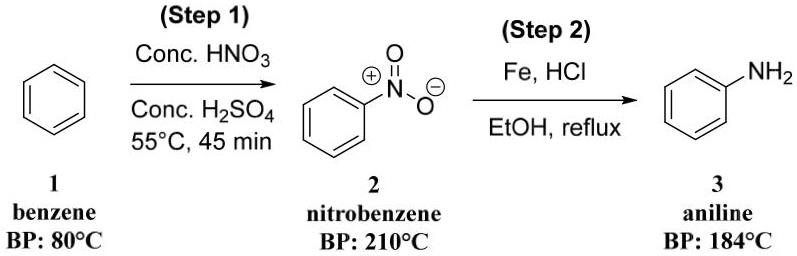 SOLVED: (Step 1) Conc HNO3 (Step 2) Fe, HCI NHz Conc: HzSO4 558C, 45 ...