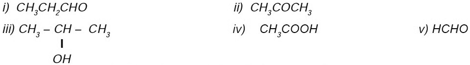 SOLVED: 'CH₃COCH₃ (Write the common name and IUPAC name) i) CHzCHzCHO ...