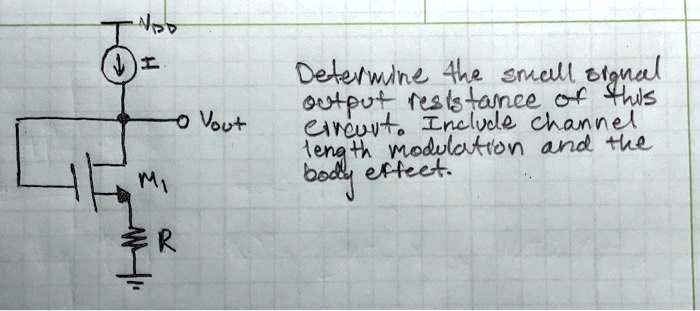 Solved Text Determine The Signal Output Resistance Of This Circuit