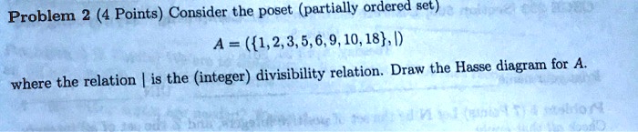Problem 2 4 Points Consider The Poset Partially Ordered Set A 1 8303