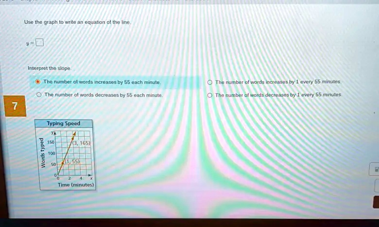 SOLVED: Use the graph aM @qualion Interpret the slope The number of ...