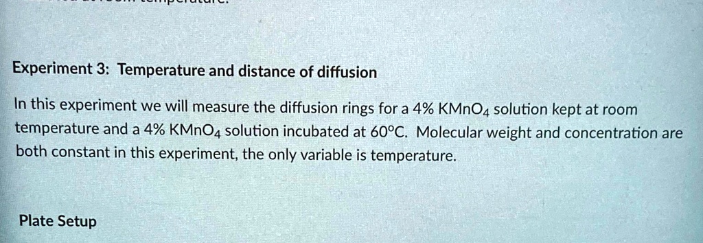 SOLVED: Explain why the plate incubated at room temperature was ...