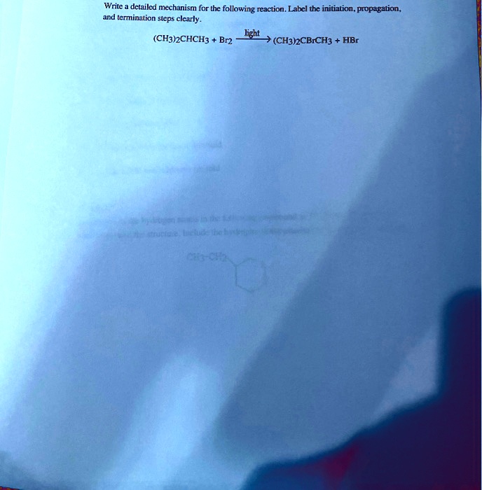 SOLVED: Write detailed mechanism for the following reaction. Label the ...