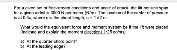 VIDEO solution: For a given set of free-stream conditions and angle of ...