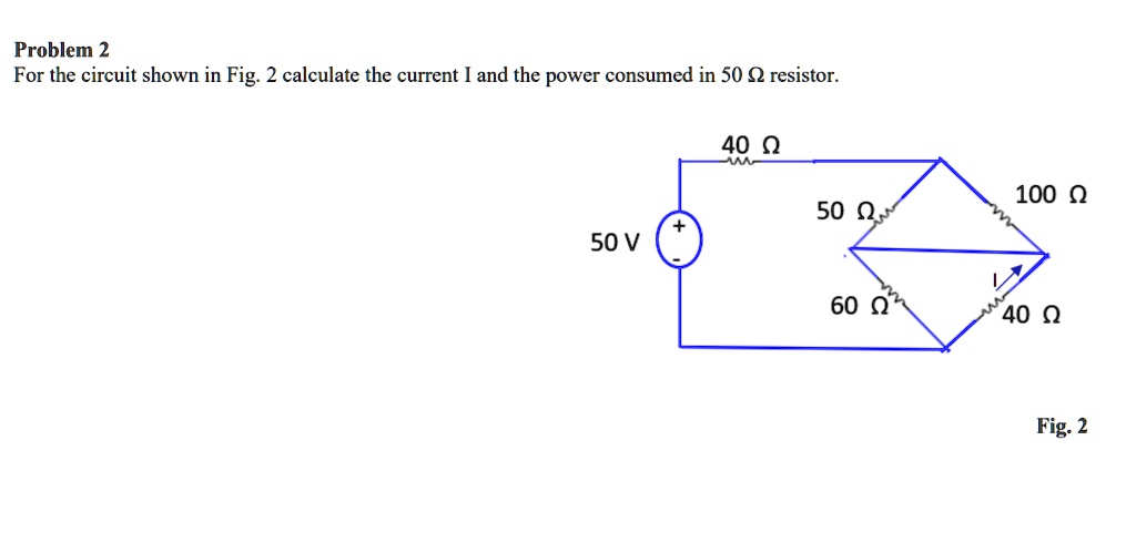 Problem 2 For the circuit shown in Fig. 2 calculate the current I and ...