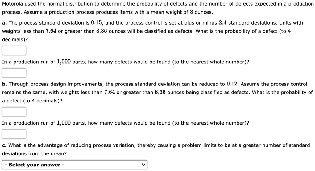 SOLVED: partc. it can substantially reduce the number of defects it has ... SOLVED: partc. it can substantially reduce the number of defects it has ...