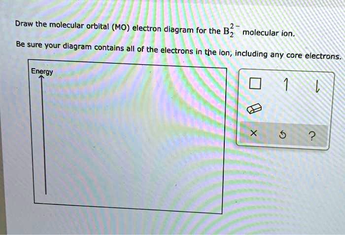 SOLVED: Draw the molecular orbital (MO) electron diagram for the B2 ...