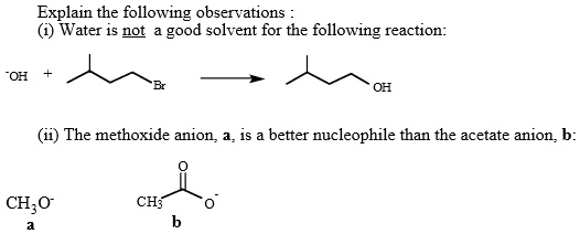 SOLVED: 'Explain the following observations Explain the following ...