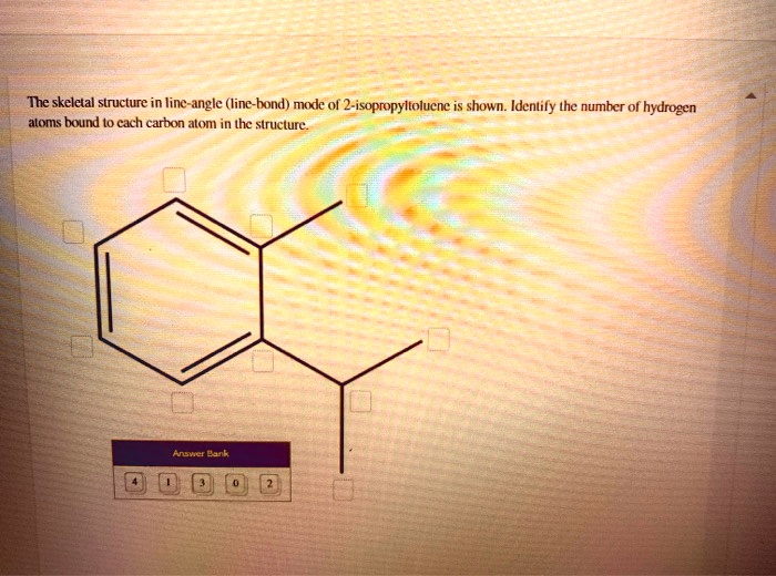the skeletal structure in line angle linc bond mode of 2 ...