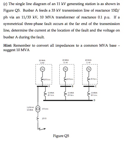 c the single line diagram of an 11 kv generating station is as shown in ...