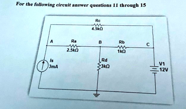 Solved 11 Total Nodes In The Circuit12 How Many Unknown Nodes Are