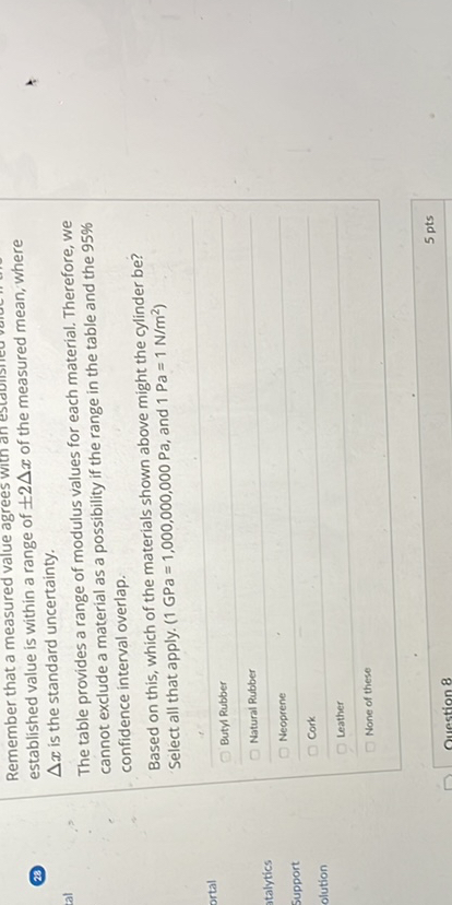 SOLVED: Remember that a measured value agrees with an established value ...