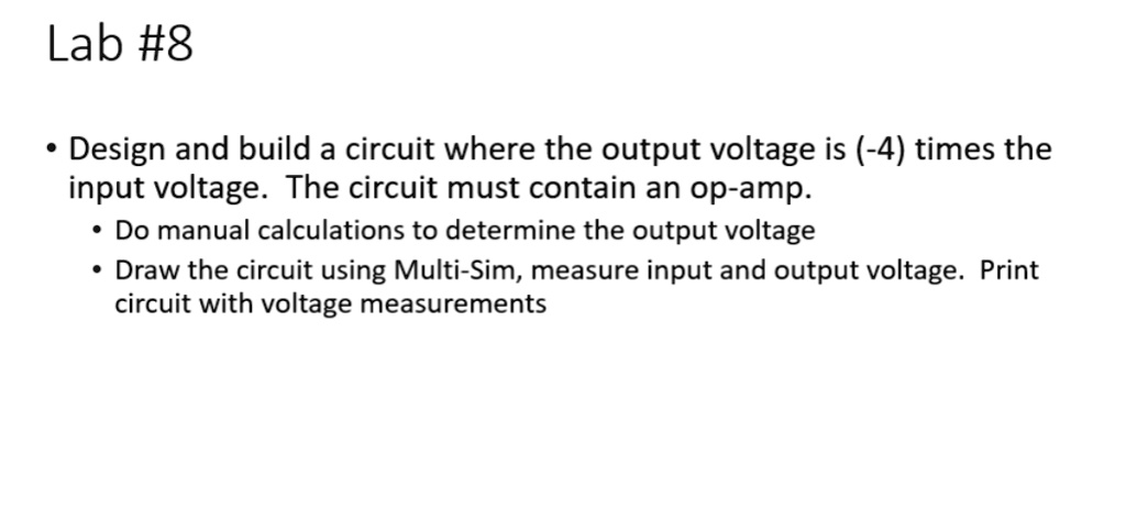 SOLVED: Could I get an example and explanation of this lab? Lab #8 ...