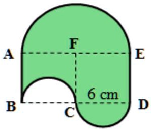 the figures below are based on semicircles and squares find the ...