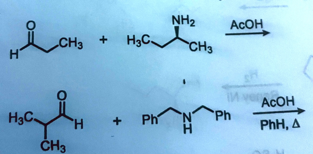 h o c ch3 h3c nh2 ch3 acoh h o c h3c ch3 ph nh ph acoh phh 49627