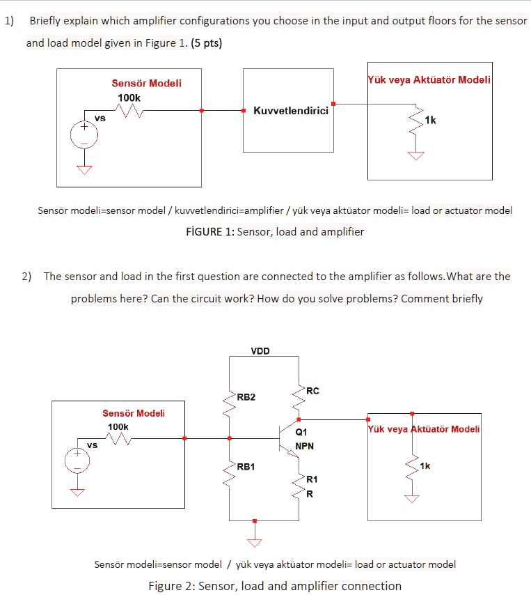 SOLVED: Briefly explain which amplifier configurations you choose in the input and output stages ...