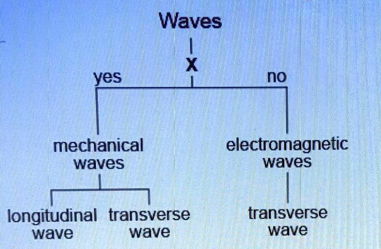 SOLVED: 'The diagram shows the Identification of two types of waves ...