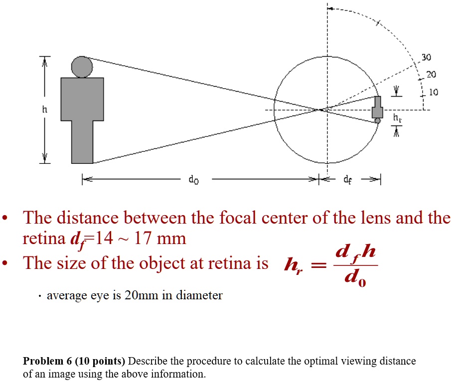 SOLVED: The distance between the focal center of the lens and the ...