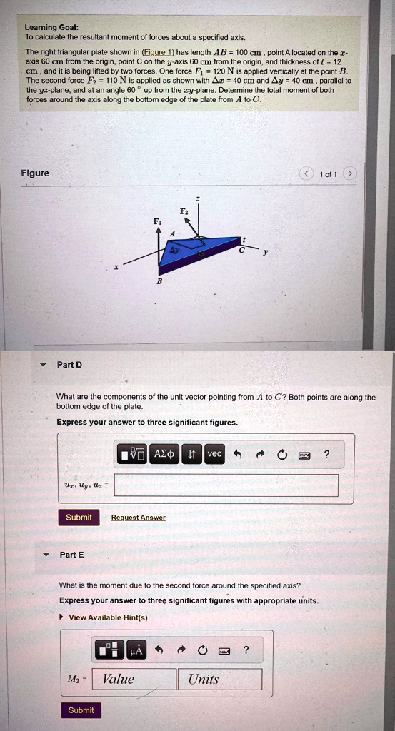learning goal to calculate the resultant moment of forces about a specified axis the right ...