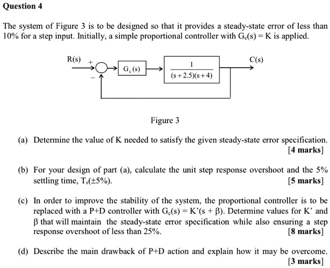 SOLVED: The system of Figure 3 is to be designed so that it provides a ...