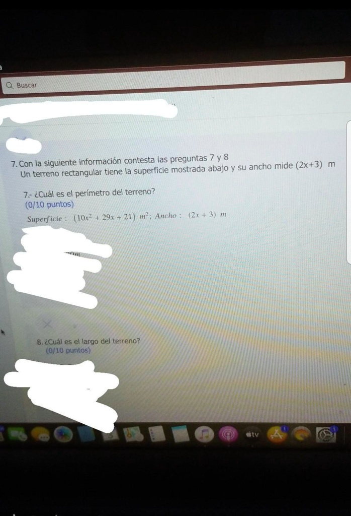 SOLVED: cuál es el perímetro del terreno,¿y cuál es el largo del ... SOLVED: cuál es el perímetro del terreno,¿y cuál es el largo del ...