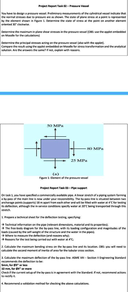 project report task02 pressure vessel you have to design a pressure vessel preliminary ...