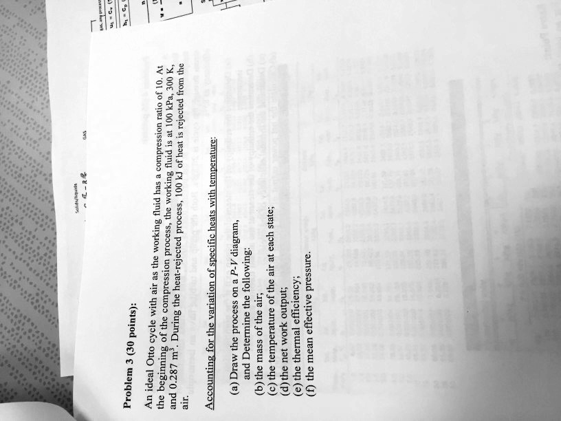 SOLVED: -2 Accounting for the variation of specific heats with ...