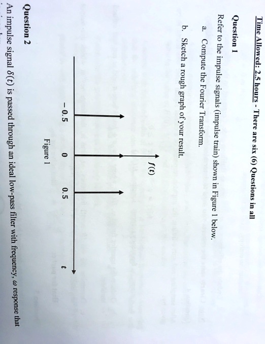 SOLVED: Question 2 Question 1 -0.5 b. Sketch a rough graph of your ...