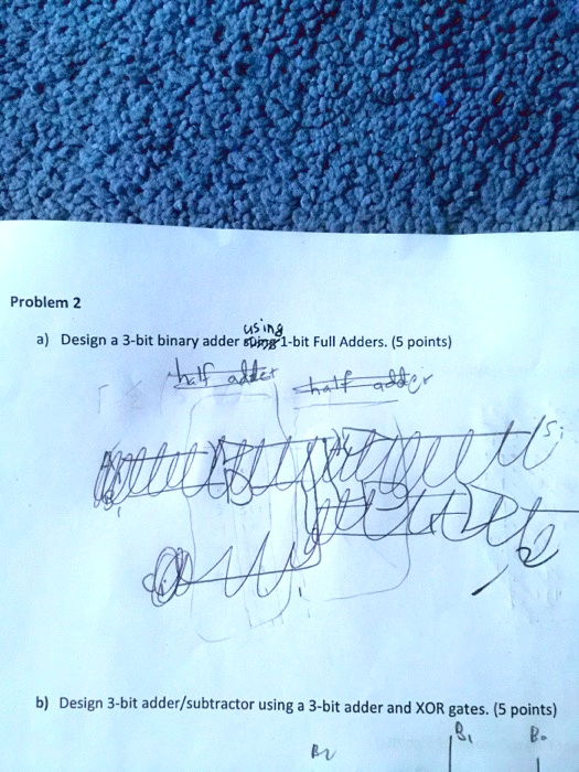 Problem 2 A Design A 3 Bit Binary Adder Using 1 Bit Full 4864