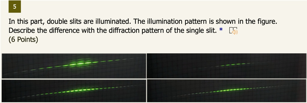 SOLVED: In this part, double slits are illuminated The illumination ...