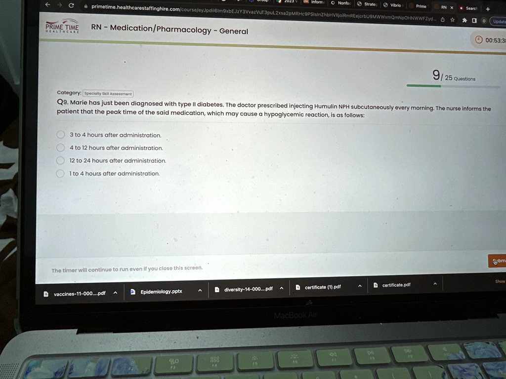 q9 marie has just been diagnosed with type ii diabetes the doctor ...