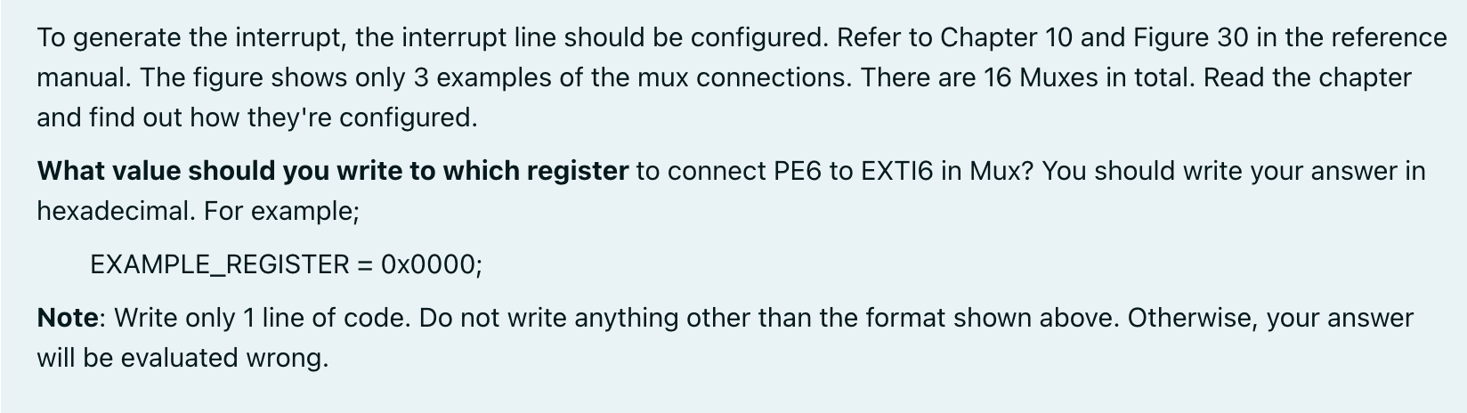 Solved To Generate The Interrupt The Interrupt Line Should Be Configured Refer To Chapter 10