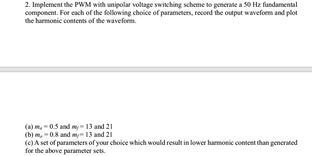 SOLVED: Simulink model is required for each value Simulink model is ...