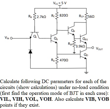 SOLVED: Calculate the following DC parameters under no-load condition (first find the operation ...