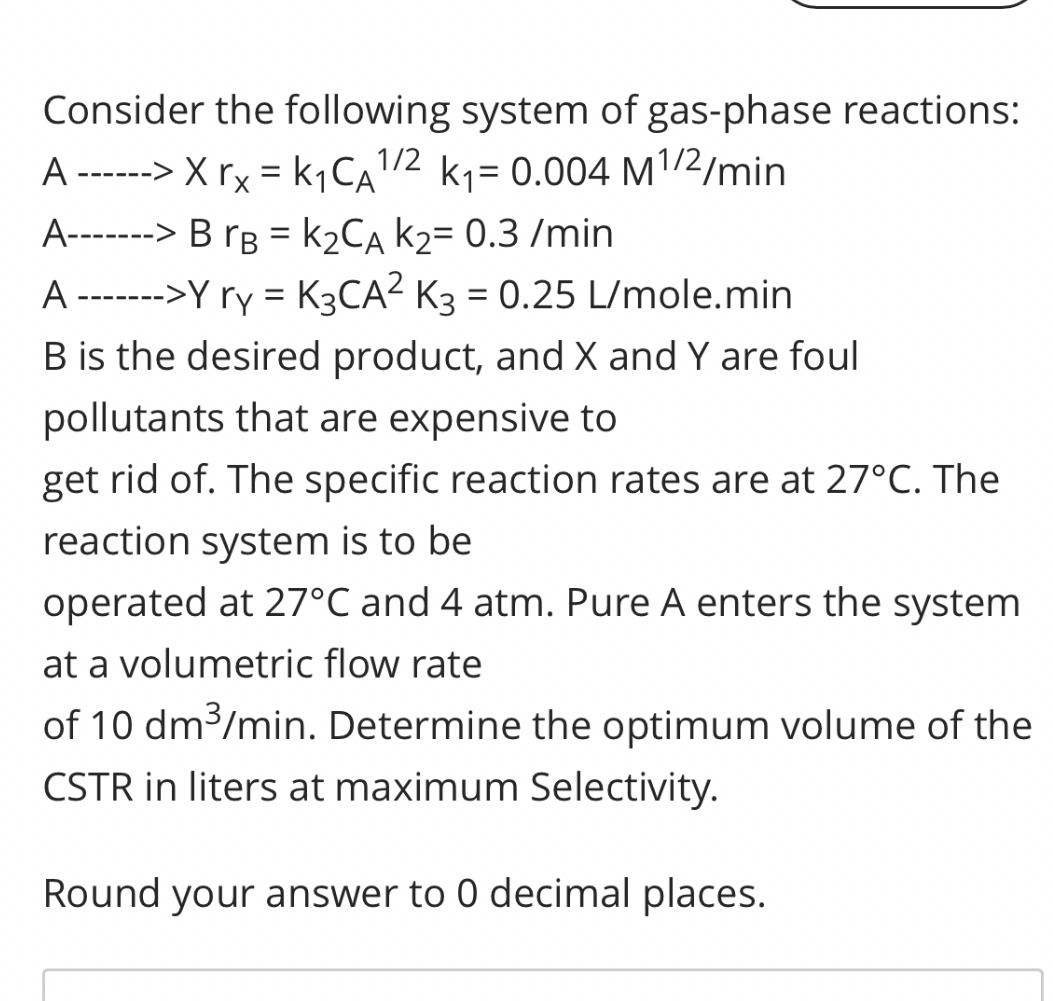 consider the following system of gas phase reactions beginarrayl a p rxk1 ca1 2 k10004 mathrmm1 ...