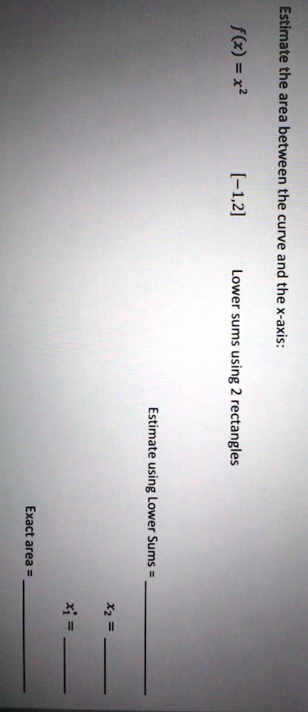 SOLVED: Estimate z* = (x)f the area between 1 the curve and Lower the sums X-axis using ...