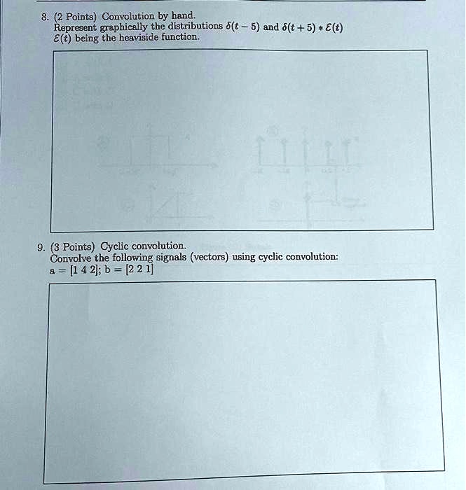 VIDEO solution: Texts: 8. (2 Points) Convolution by hand. Represent ...