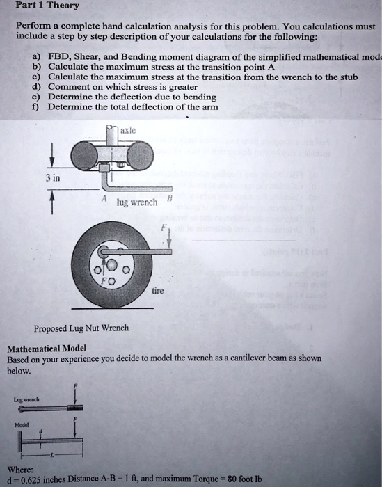 Part 1: Theory Perform a complete hand calculation analysis for this ...