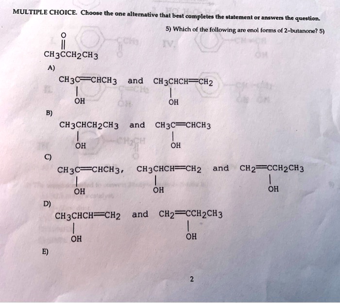 SOLVED: MULTIPLE CHOICE Choose the one allernative that best