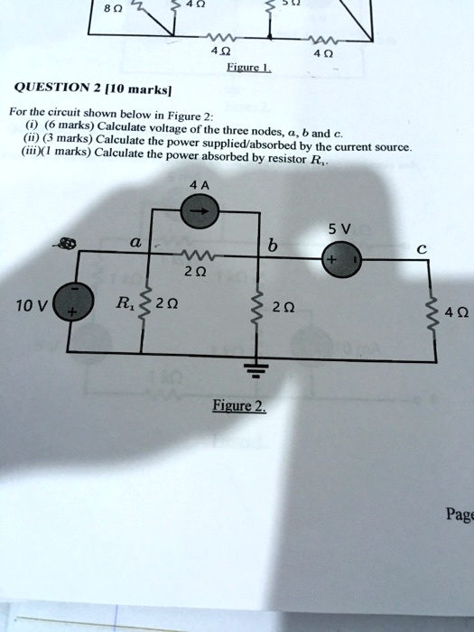4 ? 8 ? 4? 4 ? Figure 1. QUESTION 2 [10 marks] For the circuit shown below in Figure 2: (i) (6 ...