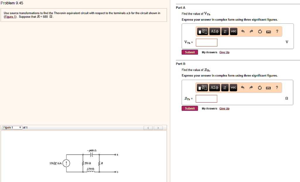 Solved Use Source Transformations To Find The Thevenin Equivalent Circuit With Respect To The 6103